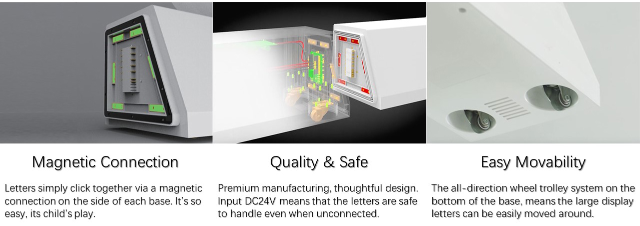 Free Splicing LED Letter Display for Showing Name in Events