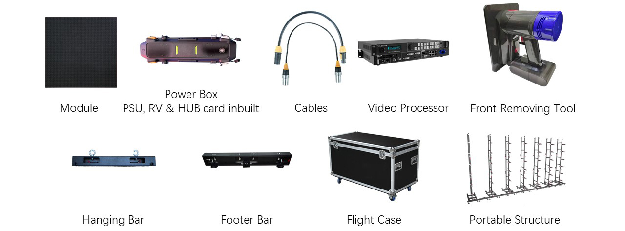 Indoor P3.91mm Portable LED Video Wall - DII Cabinet 500x500mm - Hangel LED